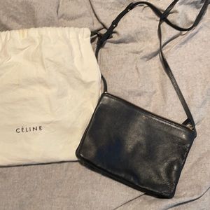 Celine | Bags | Celine Large Navy Trio Bag | Poshmark